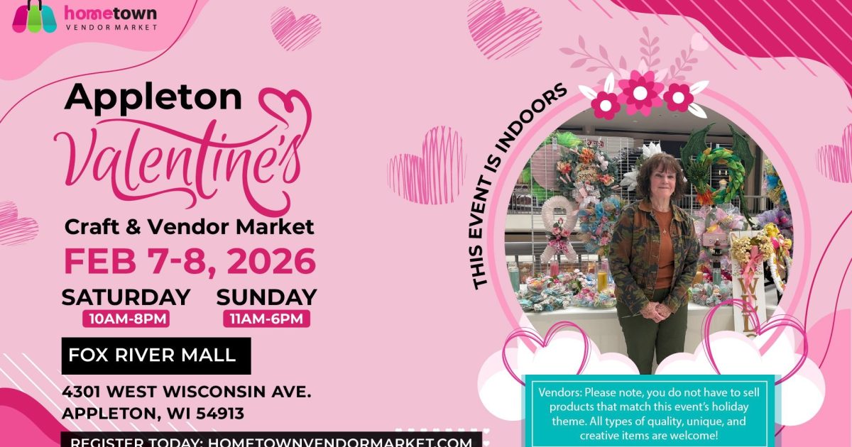 Valentine's Craft & Vendor Market | Fox Cities CVB